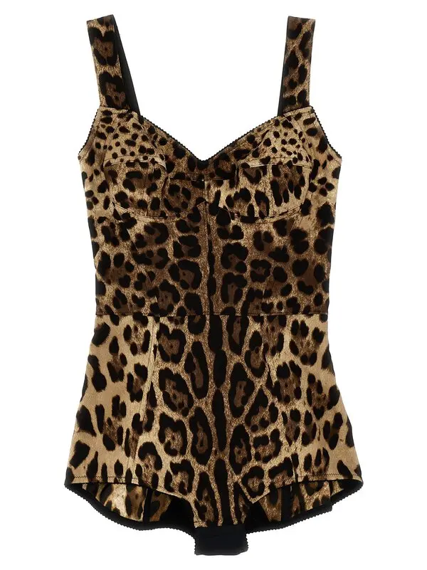 Dolce & Gabbana Leopardo' Bodysuit