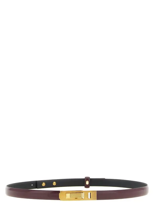 Alberta Ferretti Striped Buckle Belt
