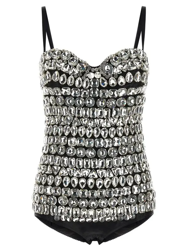 Dolce & Gabbana Crystal Bodysuit