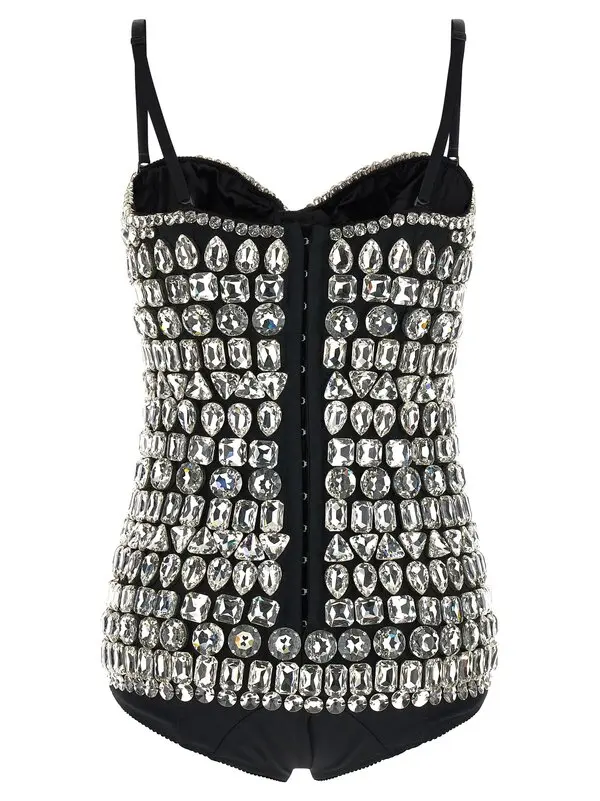 Dolce & Gabbana Crystal Bodysuit
