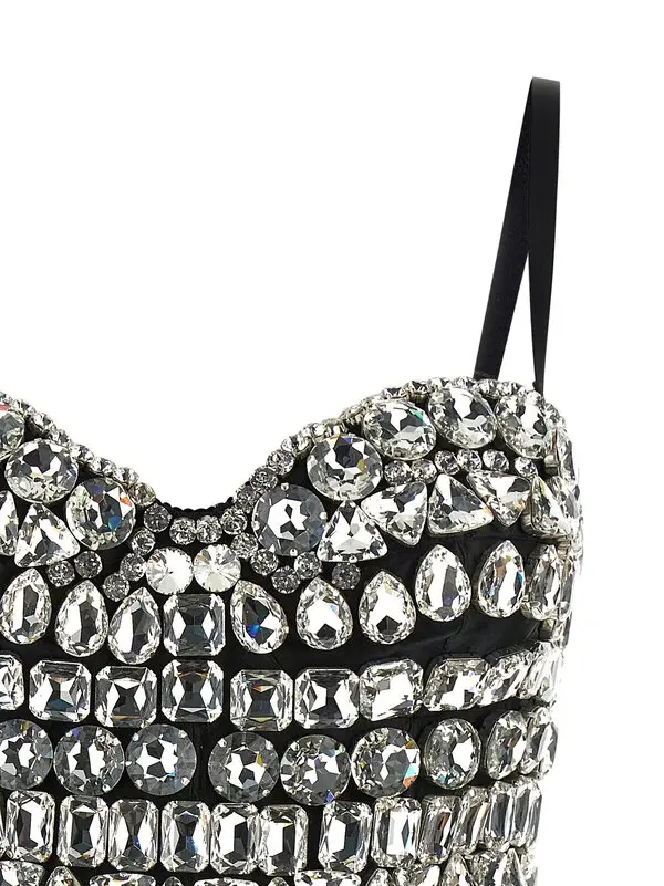 Dolce & Gabbana Crystal Bodysuit