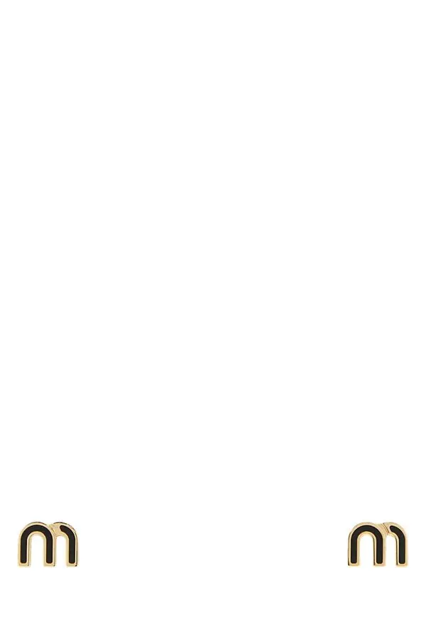 Miu Miu Metal Earrings - Black