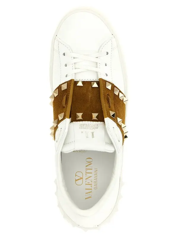Valentino Garavani Rockstud Untitled Sneakers - Brown