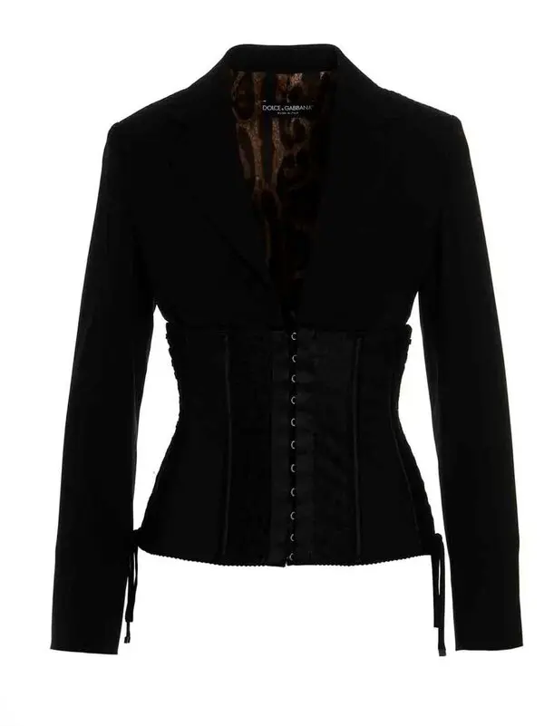 Dolce & Gabbana Corset Blazer - Black
