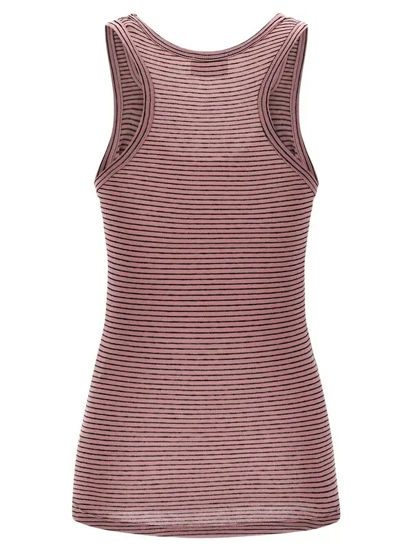 Isabel Marant Étoile Thea" Striped Cotton And Linen Tank Top