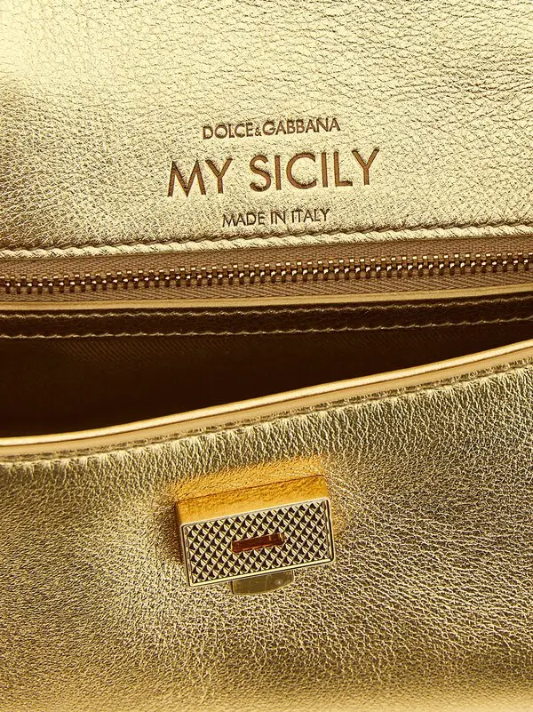 Dolce & Gabbana My Sicily' Mini Handbag - Gold