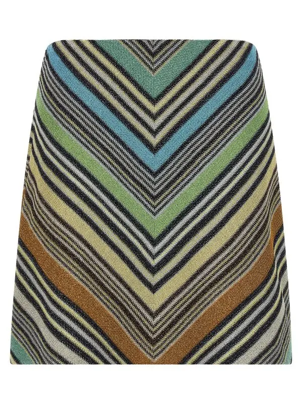 Missoni Geometric Pattern Knit Skirt - Multicolor