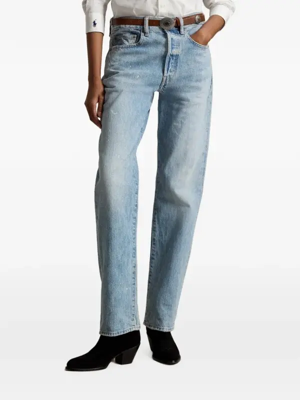 Polo Ralph Lauren Paint-splattered Straight-leg Jeans