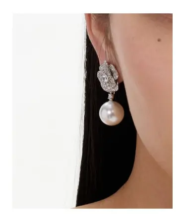 SELF-PORTRAIT Crystal-embellished Flower Earrings