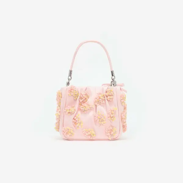 SELF-PORTRAIT Floral Beaded Shoulder Bag