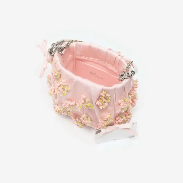 SELF-PORTRAIT Floral Beaded Shoulder Bag