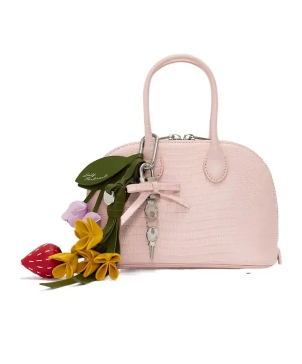 SELF-PORTRAIT Embossed Leather Mini Bag
