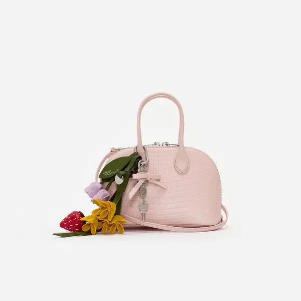 SELF-PORTRAIT Embossed Leather Mini Bag