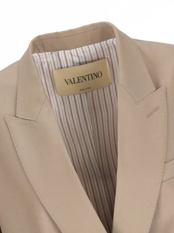 Valentino Garavani Lapel Long-sleeved Suit Jacket