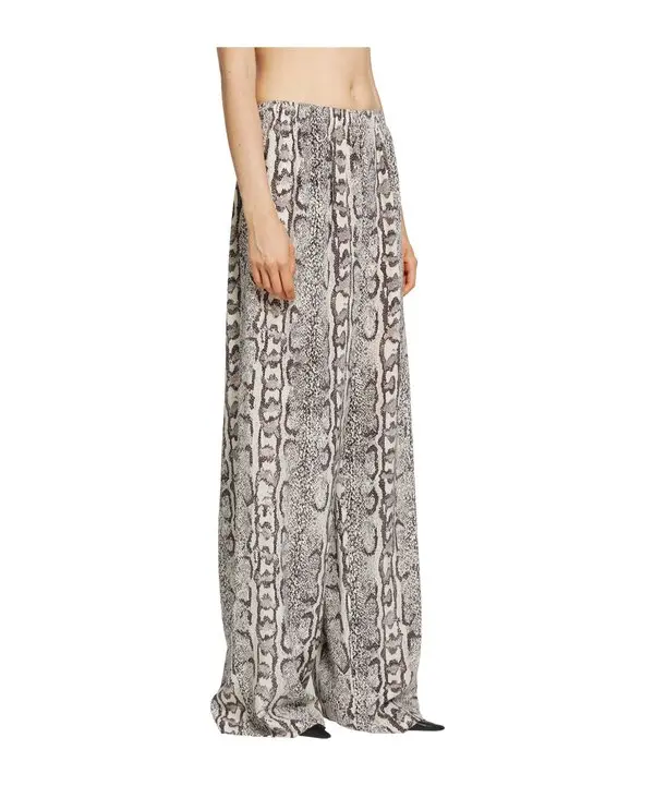 Balenciaga Python Print Silk Pyjama Pants