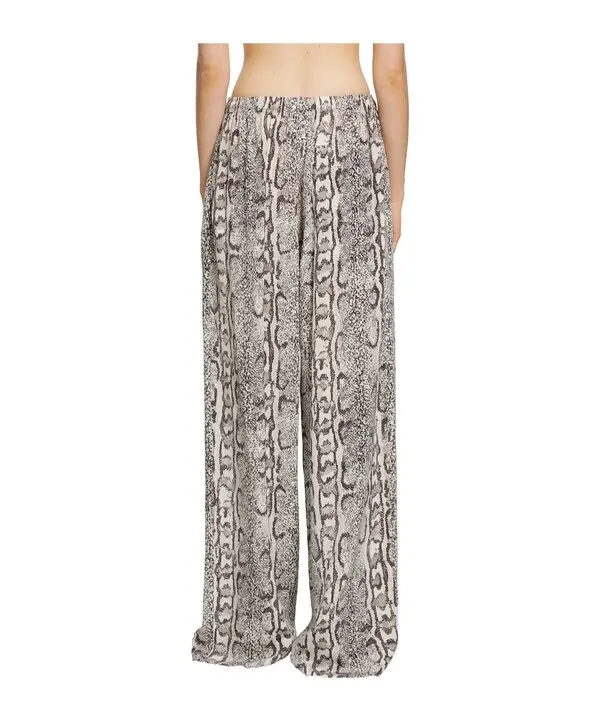 Balenciaga Python Print Silk Pyjama Pants