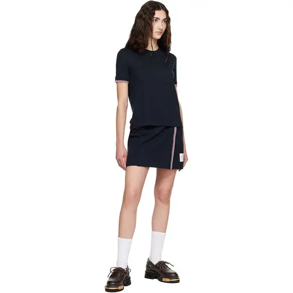 Thom Browne Elastic Plain Knit T-shirt