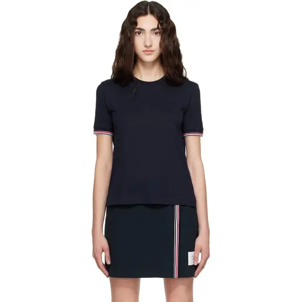 Thom Browne Elastic Plain Knit T-shirt