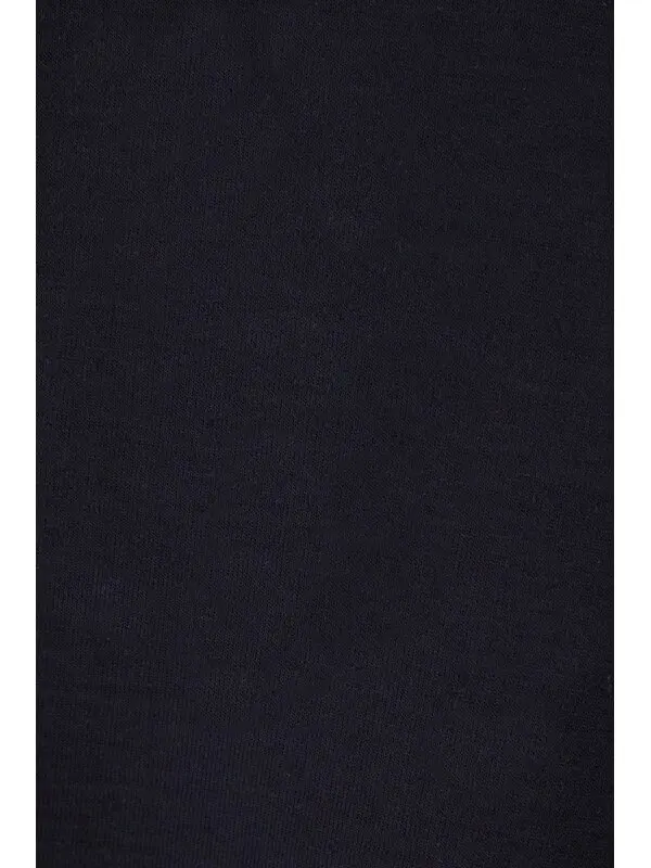 Thom Browne Rwb Striped Knitted T-shirt - Navy