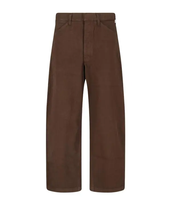 LEMAIRE Casual Pants With Belt Loops - Brown