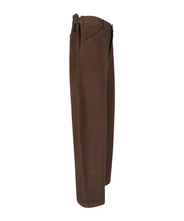 LEMAIRE Straight-leg Trousers With Button Placket And Multiple Pockets