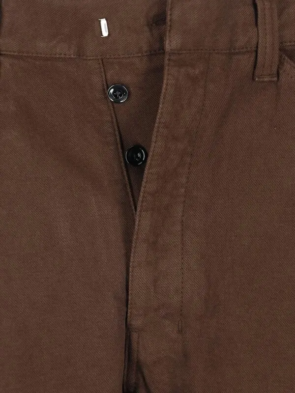 LEMAIRE Straight-leg Trousers With Button Placket And Multiple Pockets