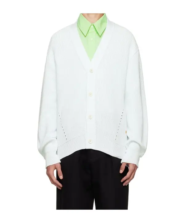 RECTO Relaxed-fit Long-sleeve Cardigan Sweater