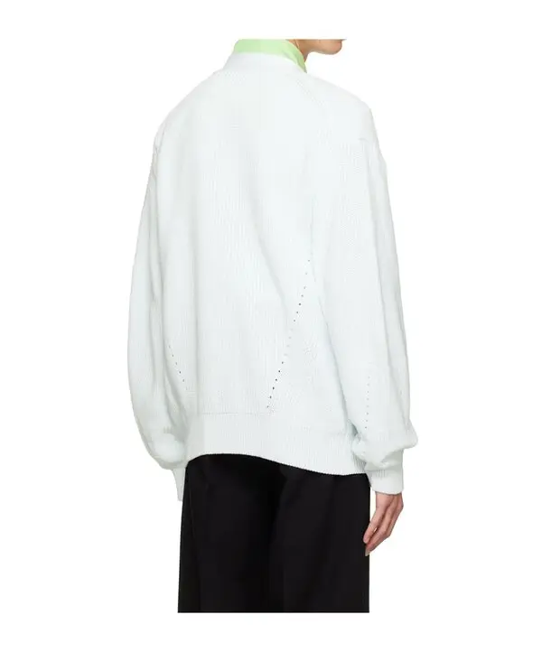 RECTO Relaxed-fit Long-sleeve Cardigan Sweater