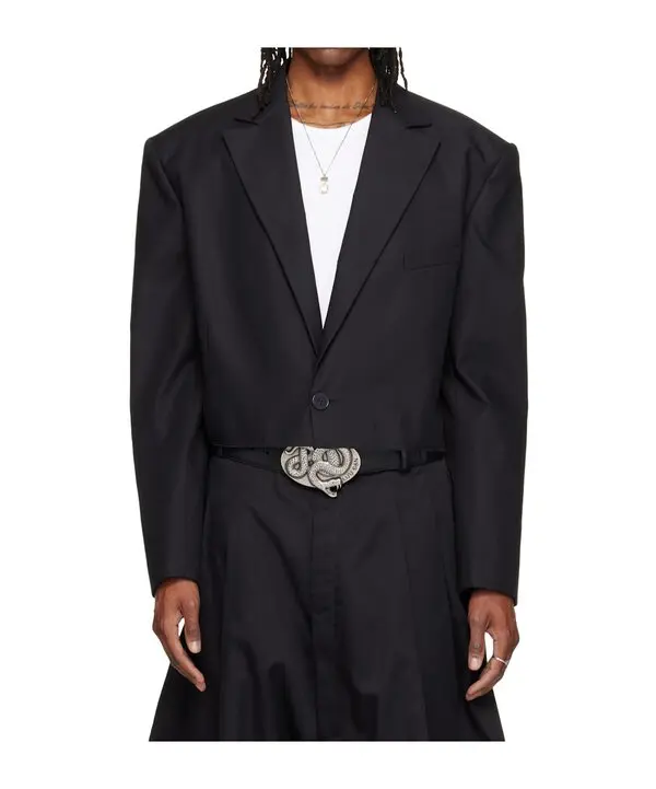 LU'U DAN Slashed Long-sleeved Blazer