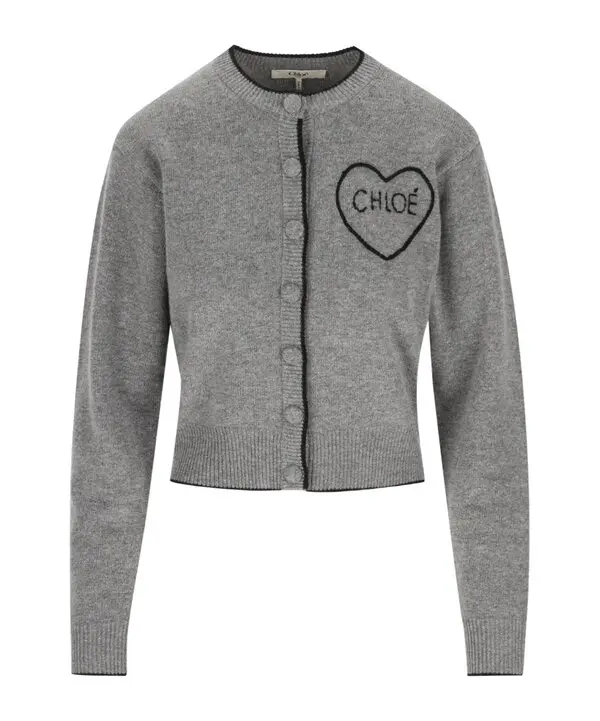 Chloé Crew Neck Long-sleeved Knitwear