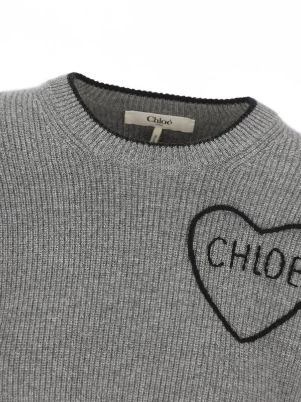 Chloé Crew Neck Long-sleeved Knitwear