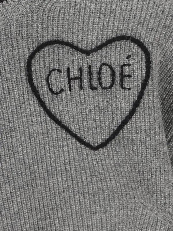 Chloé Crew Neck Long-sleeved Knitwear
