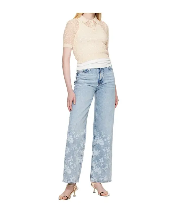 RECTO Mesh Cropped Polo Shirt