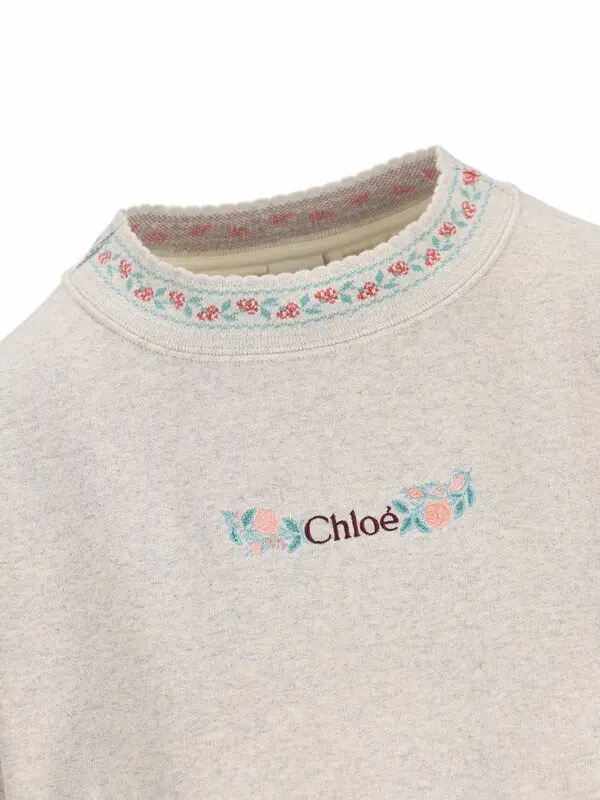 Chloé Crew Neck Long-sleeved Sweatshirt
