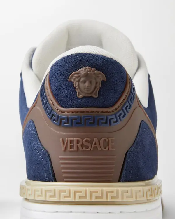 Versace Biggie Basket Suede Sneakers