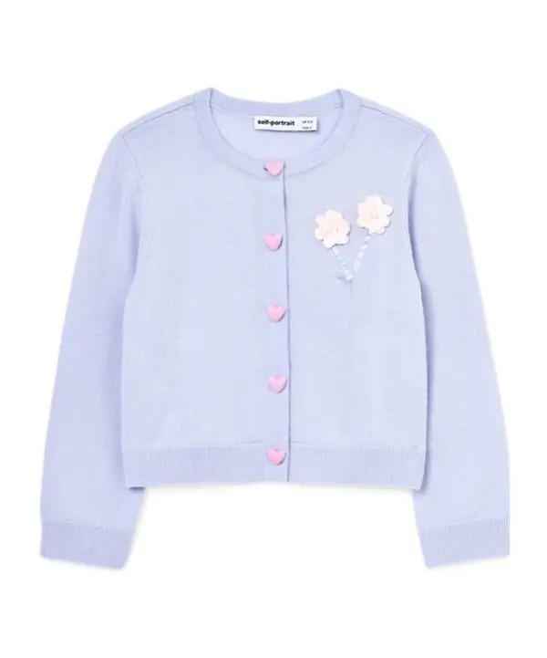 SELF-PORTRAIT Pullover Pf26-737c-bl 0 - Blue
