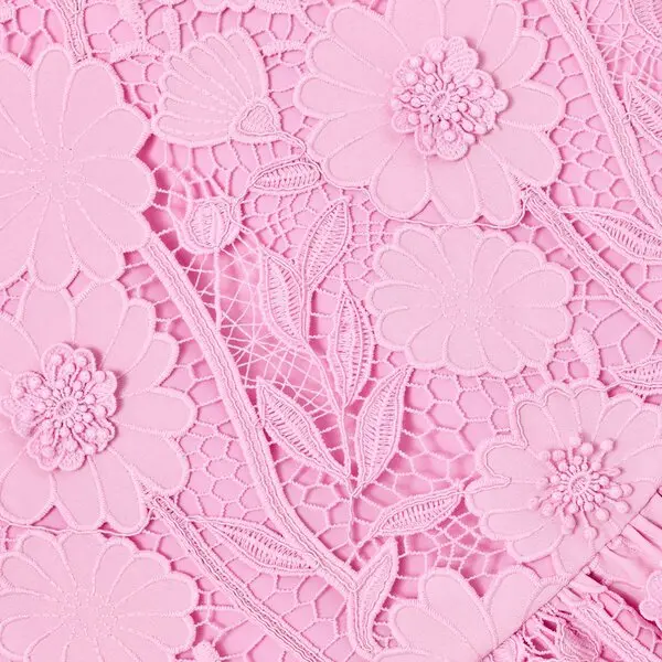 SELF-PORTRAIT Sleeveless Flower Lace Dress