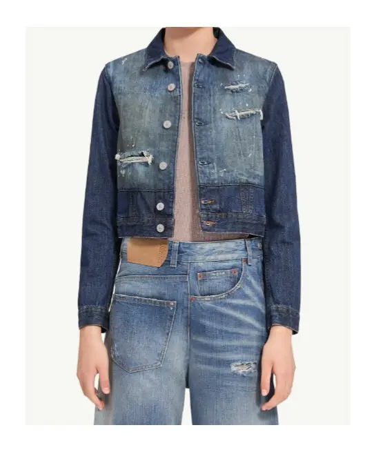 MAISON MARGIELA Cropped Denim Jacket