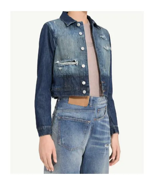 MAISON MARGIELA Cropped Denim Jacket