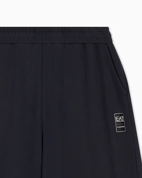 Emporio Armani Trousers White Oversized Cotton Jersey