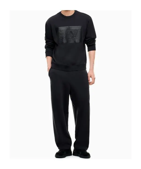 Emporio Armani Trousers White Oversized Cotton Jersey