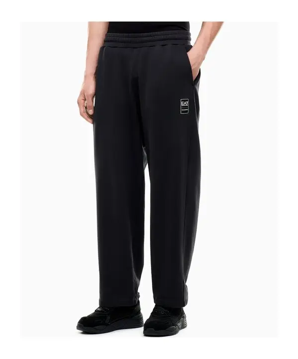 Emporio Armani Trousers White Oversized Cotton Jersey