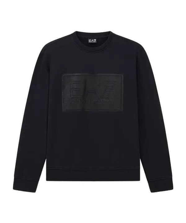 Emporio Armani Sweatshirt Oversized In Cotton Jersey - Black