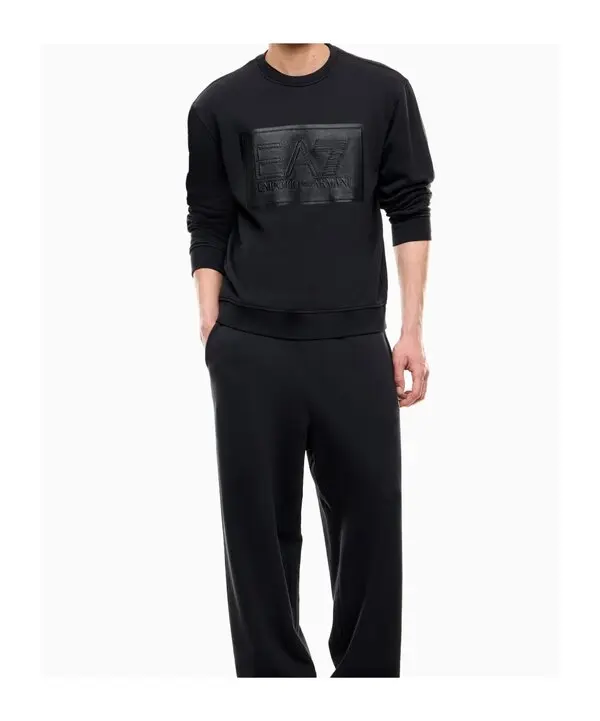 Emporio Armani Sweatshirt Oversized In Cotton Jersey