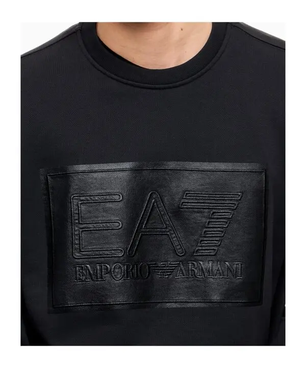 Emporio Armani Sweatshirt Oversized In Cotton Jersey