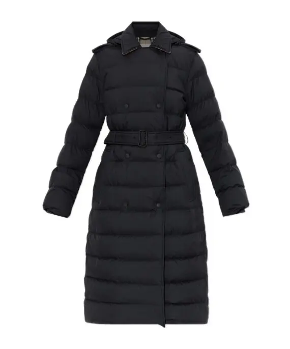 Burberry Long-sleeved Down Jacket - Black