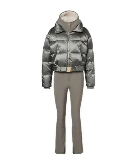 Bogner Down Ski Suit And Jacket Set - Gray
