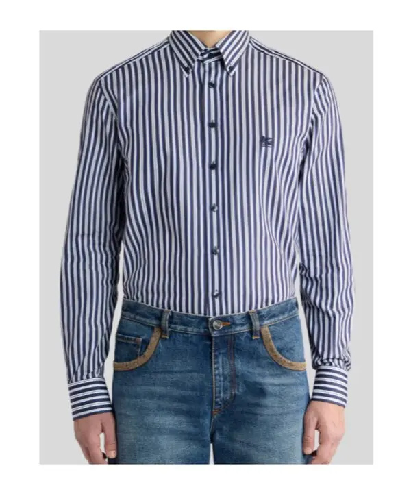 Etro Striped Button-down Cotton Shirt
