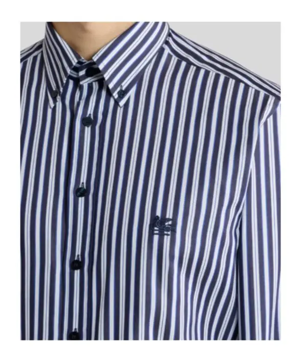 Etro Striped Button-down Cotton Shirt