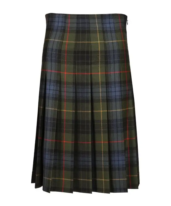 Etro Pleated Midi Skirt Macro Check - Multi-color